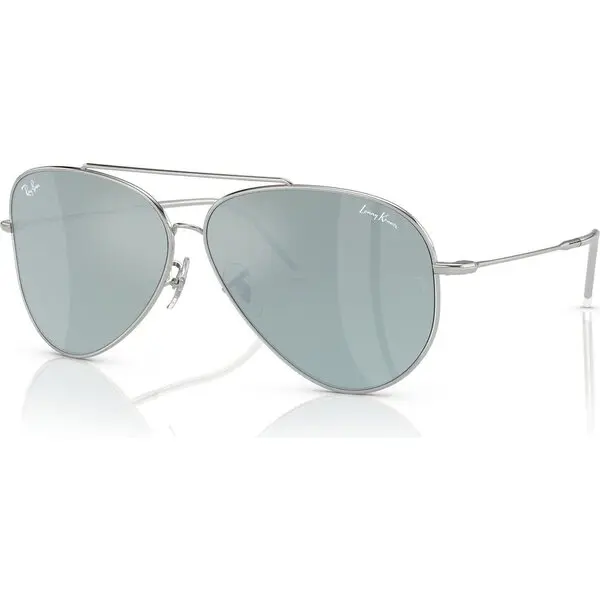 Ray-ban 59mm Aviator Sunglasses - Silver/grey