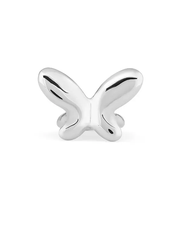UNODE50 Medium Butterfly Sterling Plated Ring - Silver
