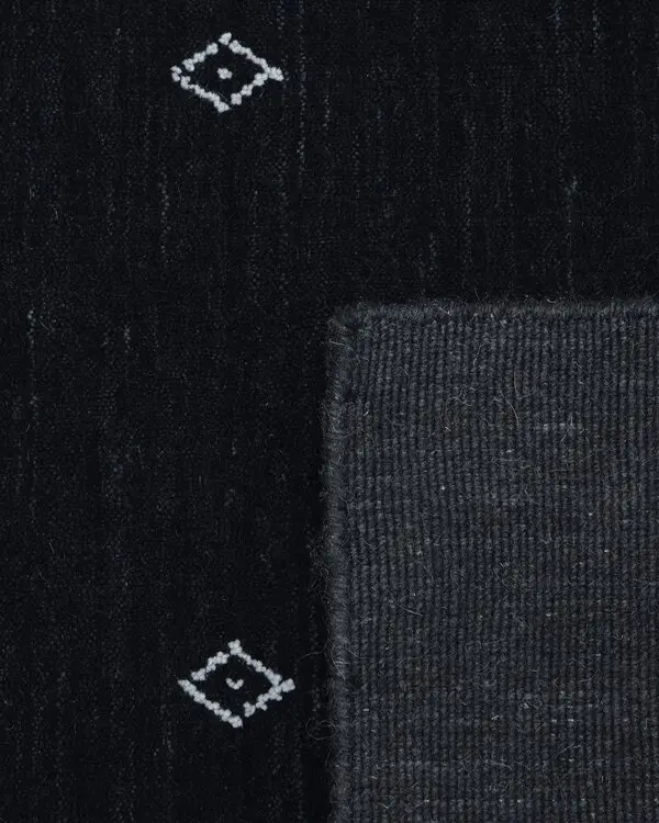 TIMELESS RUG DESIGNS Gabbeh Simi Area Rug, 5' X 8 - Black