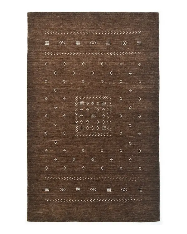 TIMELESS RUG DESIGNS Gabbeh Simi Area Rug, 5' X 8 - Brown