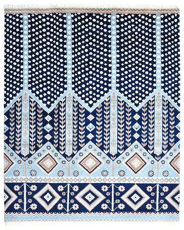 TIMELESS RUG DESIGNS Modern Hudson Area Rug, 8' X 10 - Navy