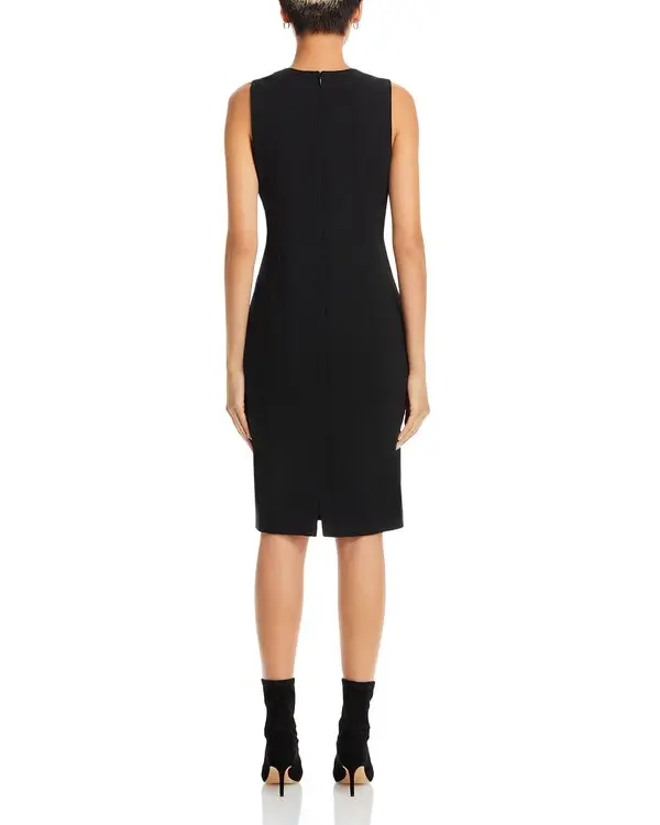 Theory V-neck Midi Sheath Dress