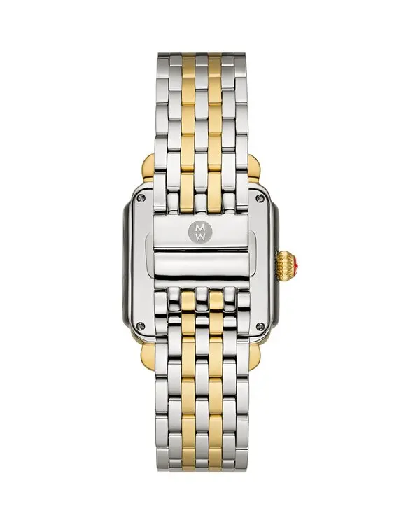 Michele Deco Madison Two-tone Diamond Watch - Black/two-tone
