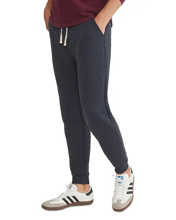 Marine Layer Quilted Standard Fit Joggers - Navy