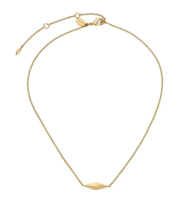 JIMMY CHOO Diamond Fine Chain Necklace - Gold