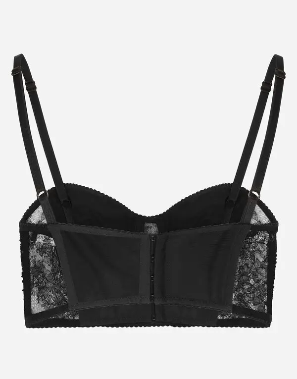 Dolce & Gabbana Lace Balconette Corset With Straps