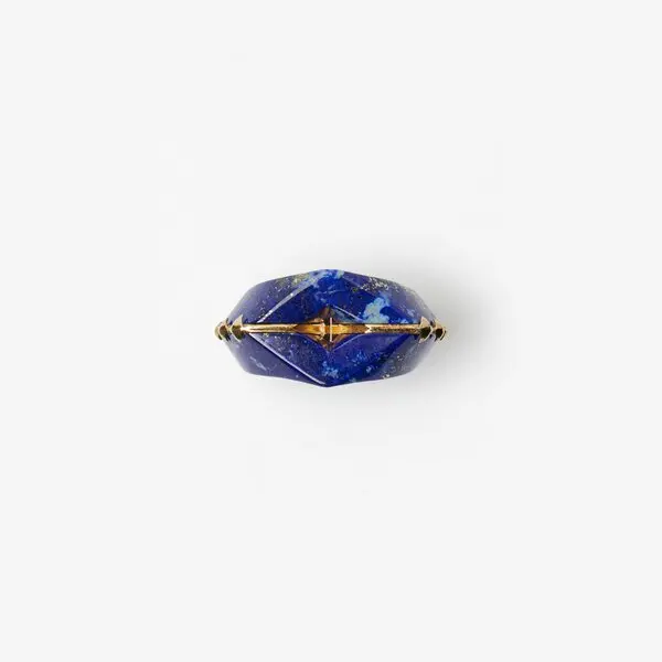 Burberry Lapis Hollow Ring - Gold
