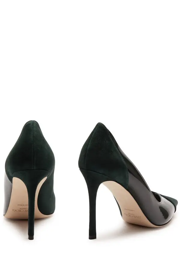 JIMMY CHOO Cass 95 Suede Pumps