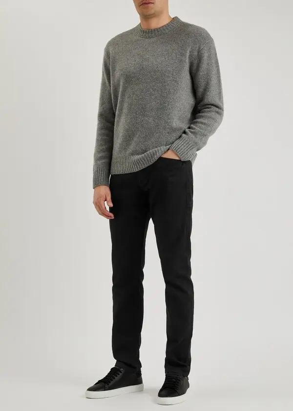 FRAME L'homme Slim-leg Jeans - Black