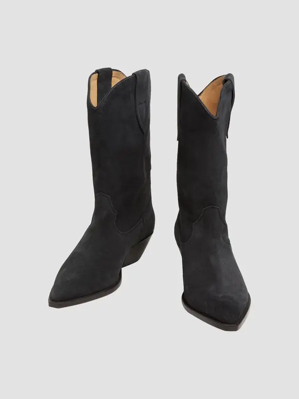 Isabel Marant Étoile Duerto 35mm Suede Cowboy Boots - Black