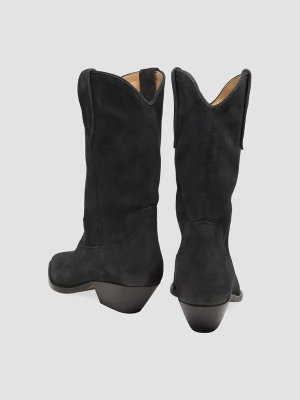 Isabel Marant Étoile Duerto 35mm Suede Cowboy Boots - Black