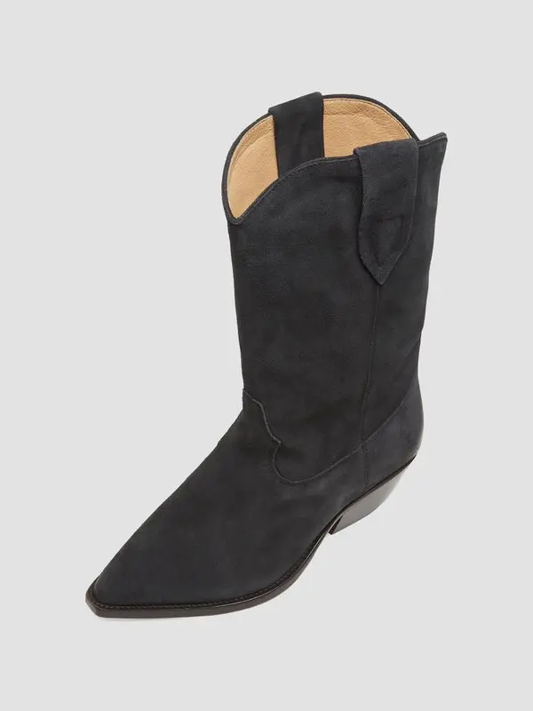 Isabel Marant Étoile Duerto 35mm Suede Cowboy Boots - Black