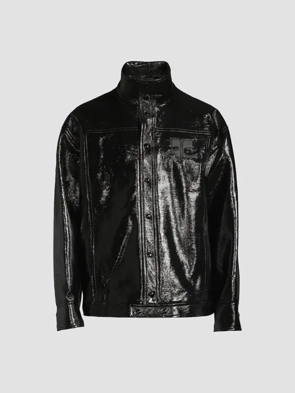 COURREGES Iconic Vinyl Oversize Jacket