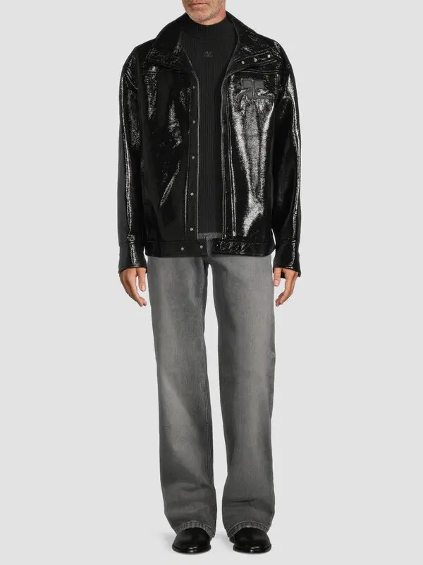 COURREGES Iconic Vinyl Oversize Jacket