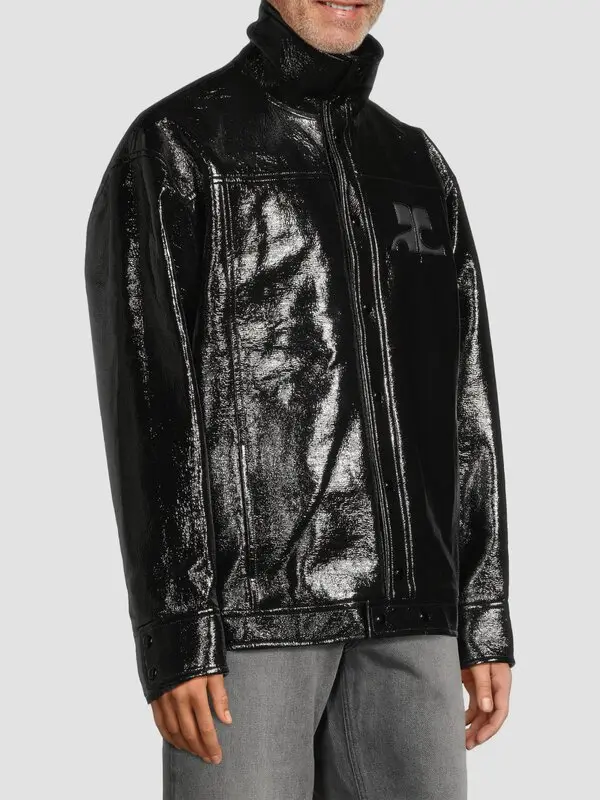 COURREGES Iconic Vinyl Oversize Jacket