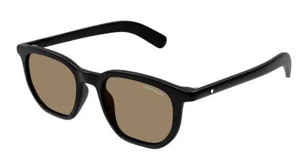Montblanc Sunglasses - Black Black Brown