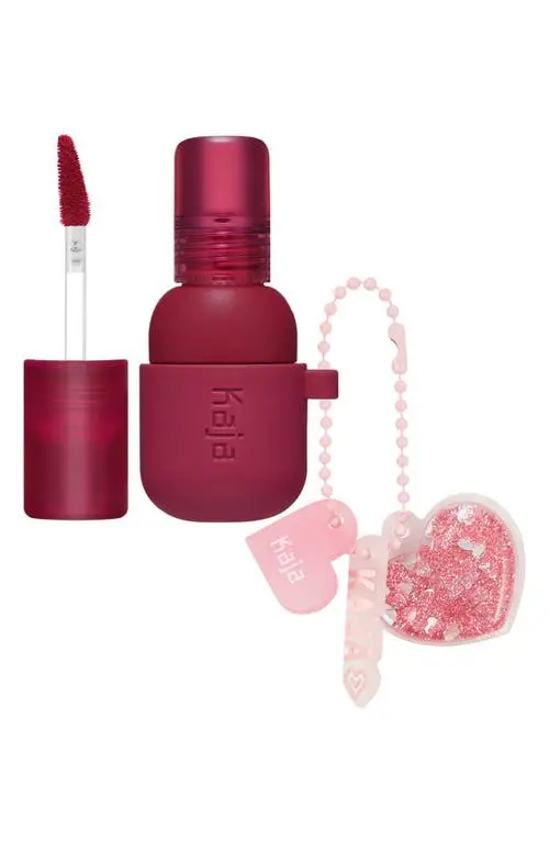 KAJA Jelly Charm Lip & Blush Stain With Glazed Key Chain - Cherry Spritz