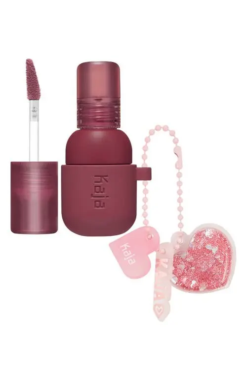 KAJA Jelly Charm Lip & Blush Stain With Glazed Key Chain - Fig Soda