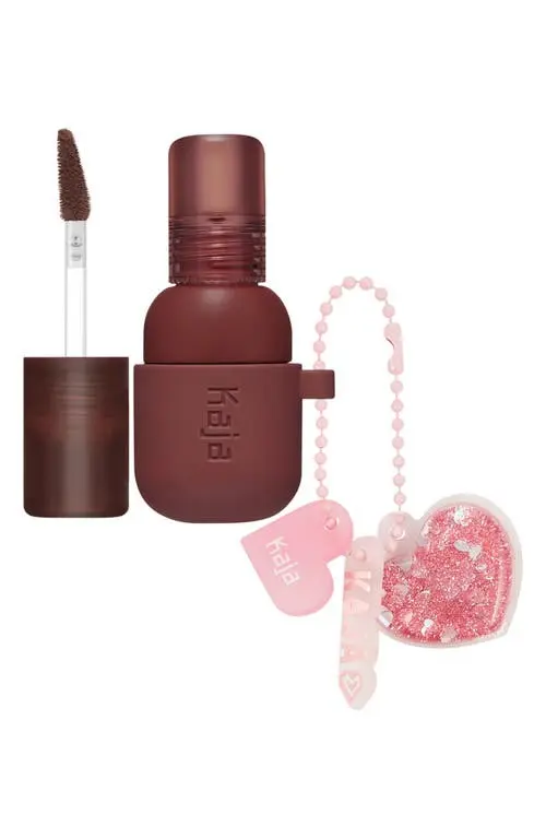 KAJA Jelly Charm Lip & Blush Stain With Glazed Key Chain - Mocha Glaze