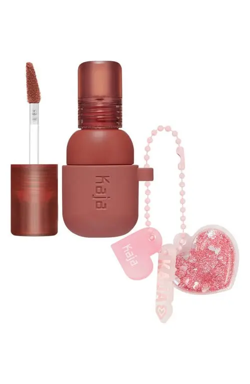 KAJA Jelly Charm Lip & Blush Stain With Glazed Key Chain - Peach Fizz