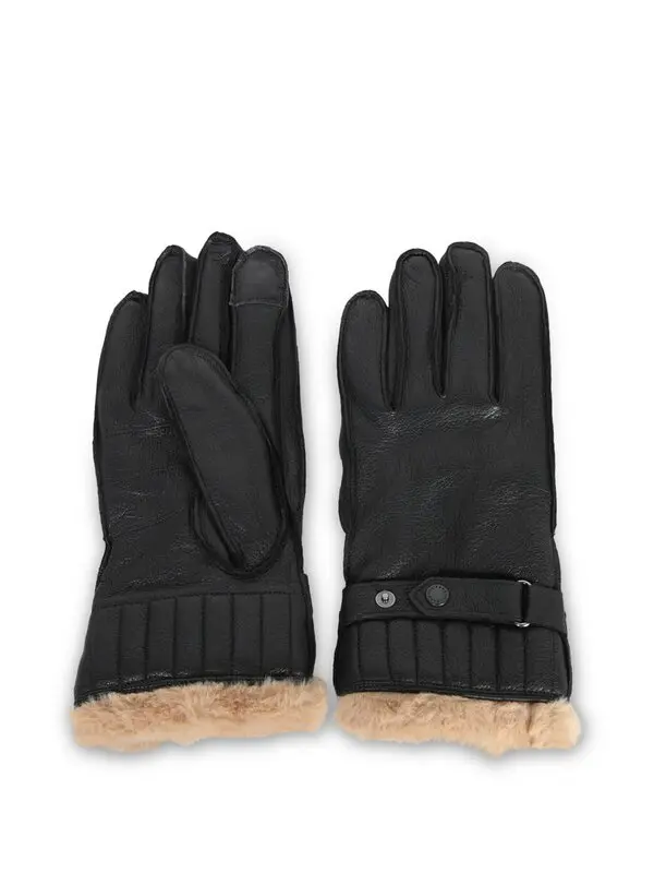 Barbour Leather Gloves - Black