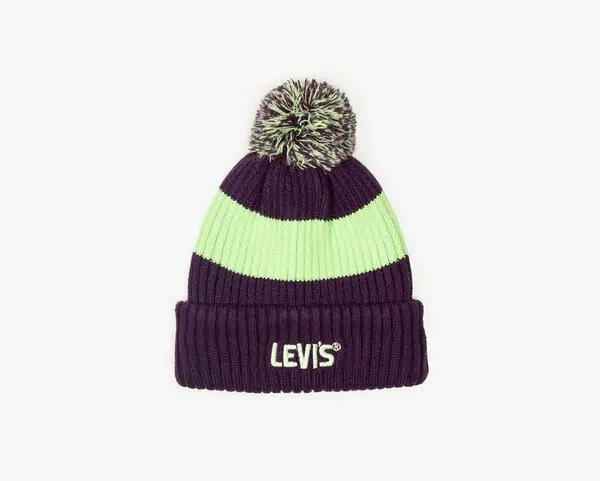 LEVI'S Gold Tab Beanie - Dark Purple