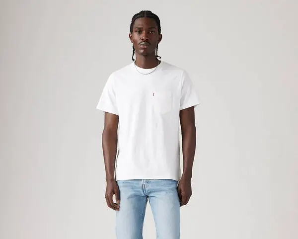 LEVI'S Classic Pocket T-shirt - White Slub