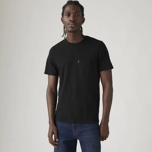 LEVI'S Classic Pocket T-shirt - Mineral Black Slub