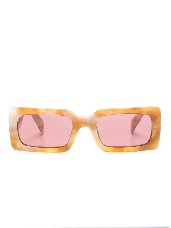 Prada Rectangle-frame Sunglasses - Yellow