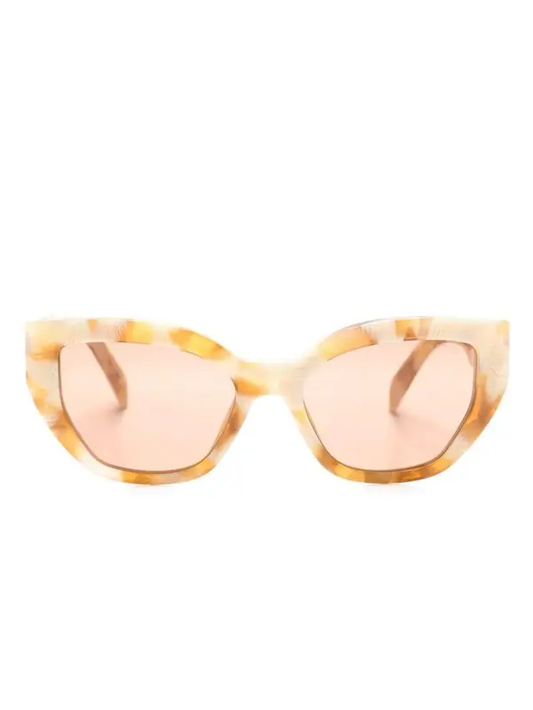 Prada Butterfly-frame Sunglasses - Neutrals