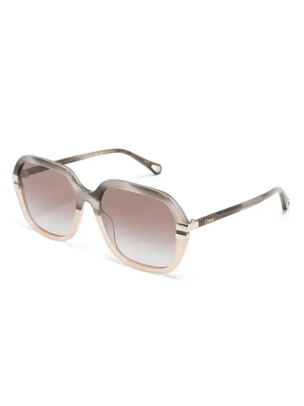 Chloé Ombré-effect Square-frame Sunglasses