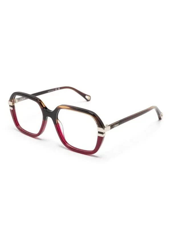 Chloé Ombré-effect Oversize-frame Glasses