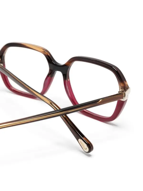 Chloé Ombré-effect Oversize-frame Glasses