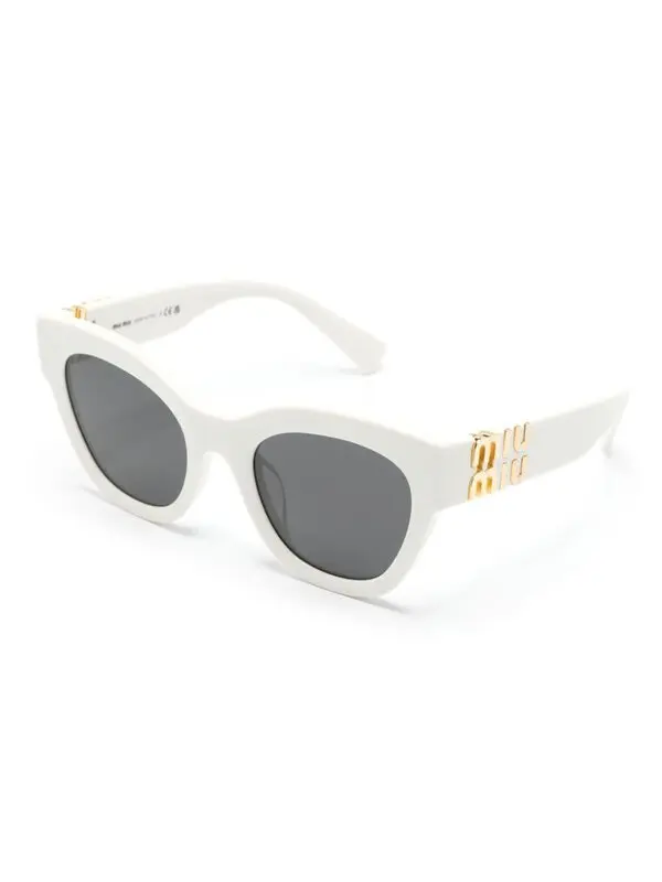 Miu Miu Logo-lettering Cat-eye Sunglasses