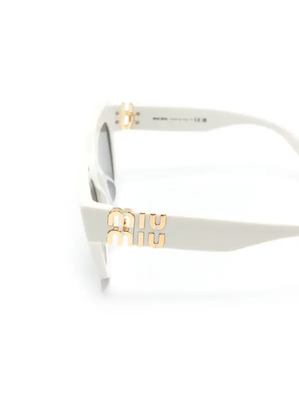 Miu Miu Logo-lettering Cat-eye Sunglasses