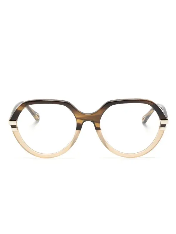 Chloé Two-tone Marbled Eyeglasses