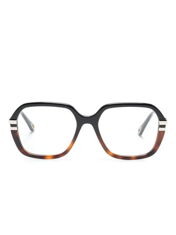 Chloé Tortoiseshell Square-frame Glasses - Brown
