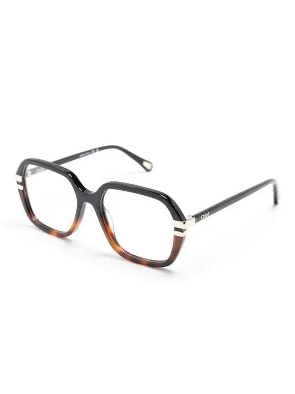 Chloé Tortoiseshell Square-frame Glasses