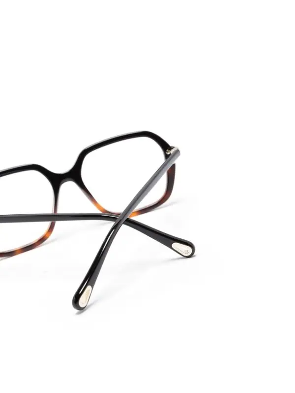Chloé Tortoiseshell Square-frame Glasses