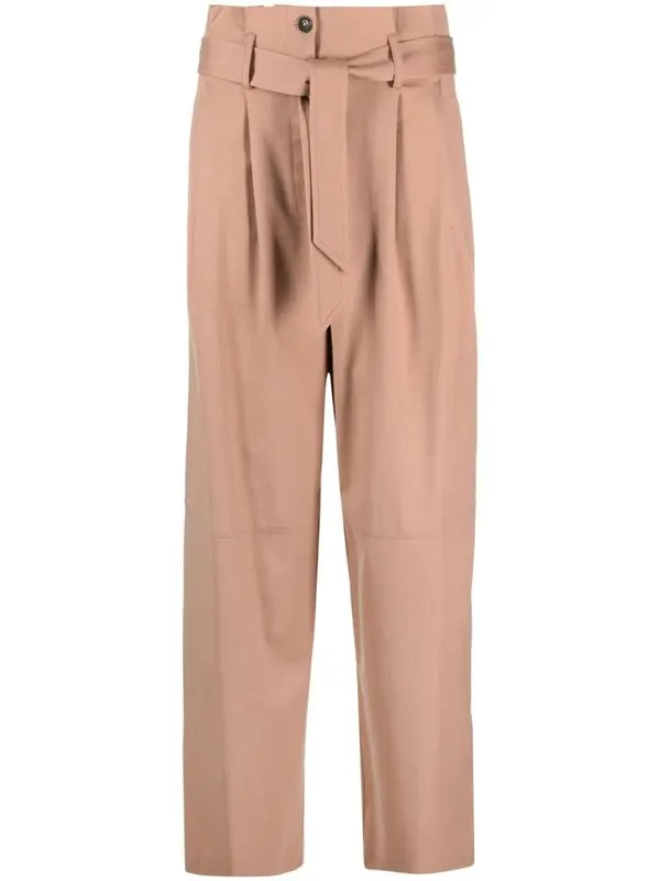 Pinko Belted Flannel Trousers
