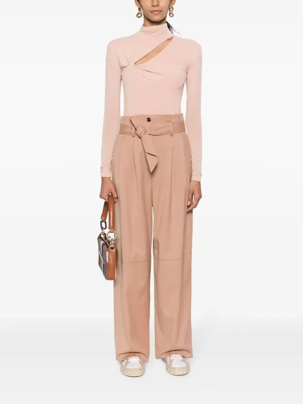 Pinko Belted Flannel Trousers