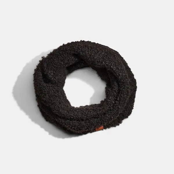 COACH Restored Fleece Textured Snood - Black