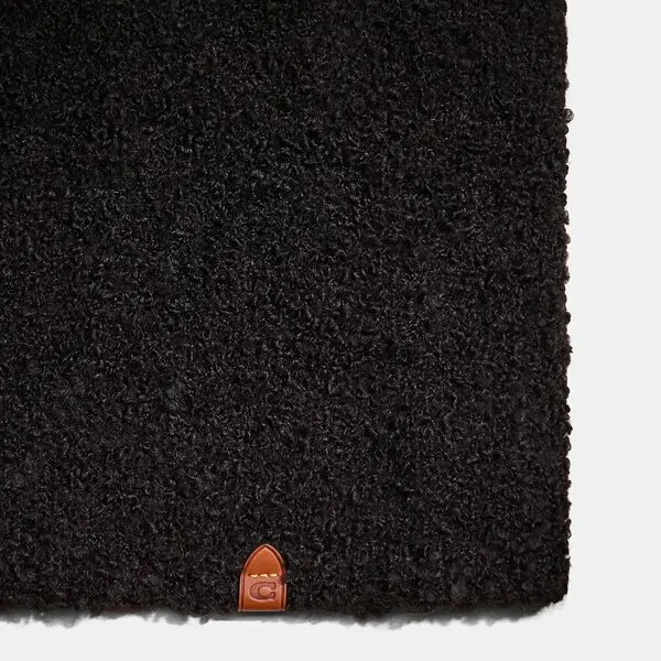 COACH Restored Fleece Textured Snood - Black
