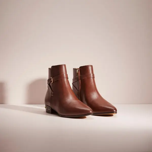COACH® Restored Kaitlin Bootie - Walnut Brown