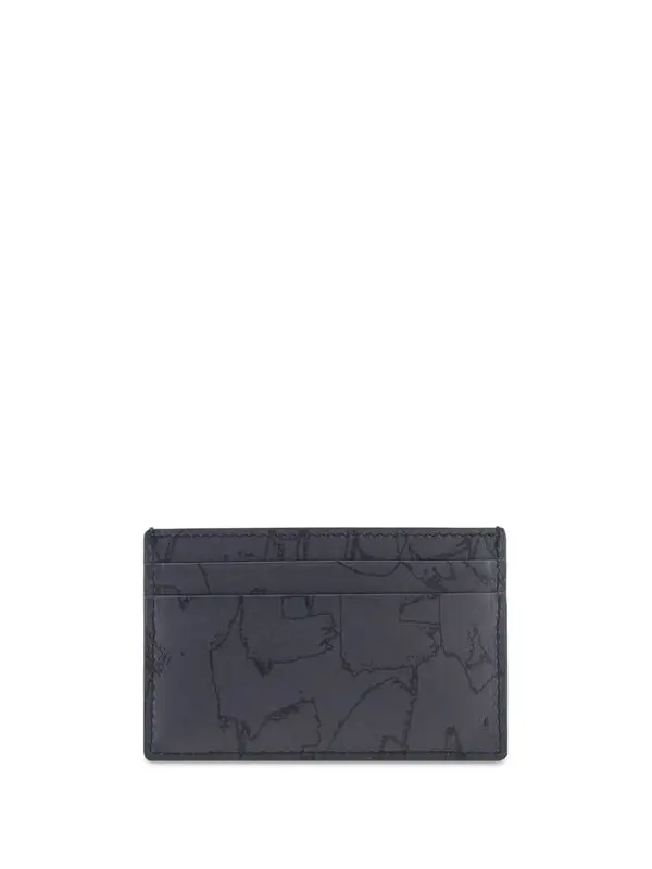 Alexander McQueen Graffiti Leather Card Holder