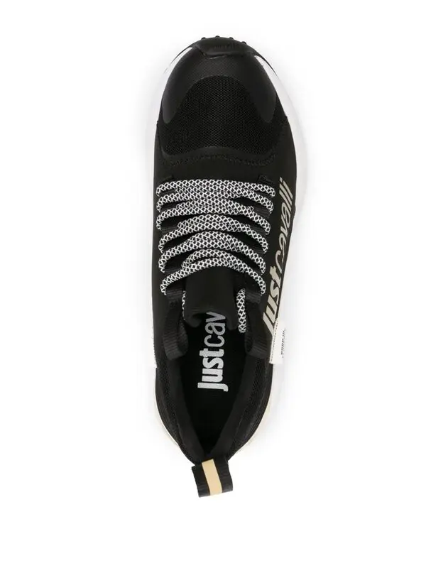 Just Cavalli Logo-print Lace-up Sneakers - Black