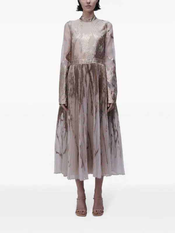 Simkhai Cassini Abstract-pattern Print Dress