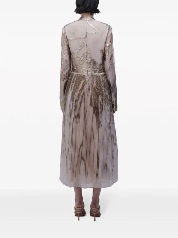 Simkhai Cassini Abstract-pattern Print Dress