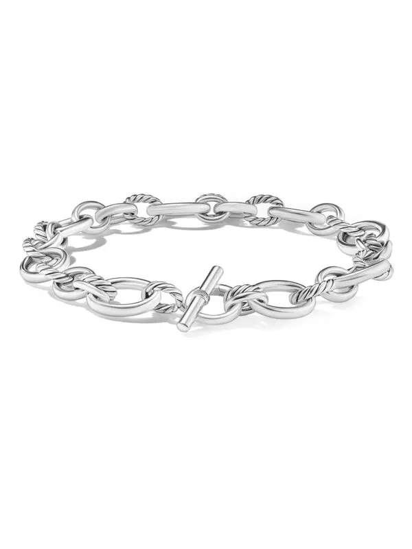 David Yurman Sterling Mercer Diamond Chain Necklace - Silver