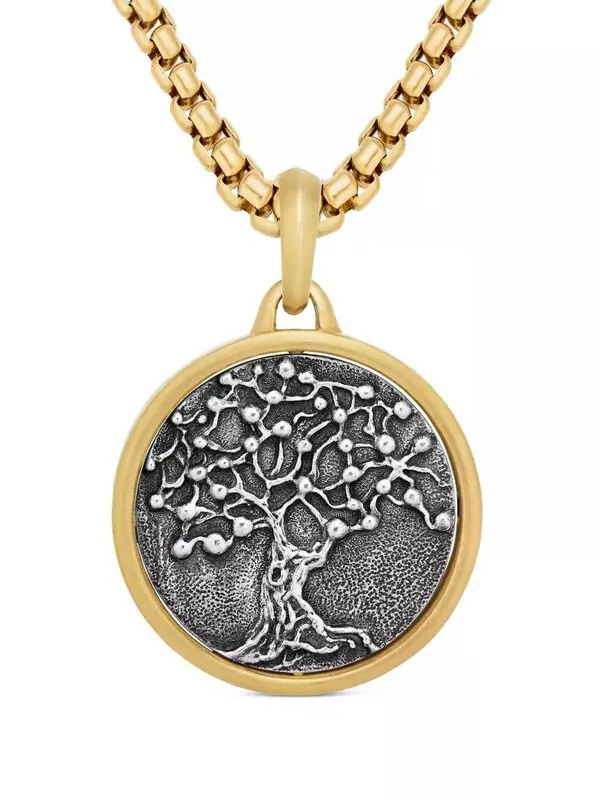 David Yurman 18kt Yellow And Sterling Silver Amulet - Gold